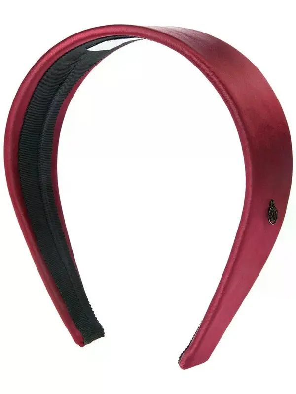 MAISON MICHEL Elizabeth Satin Headband - Red