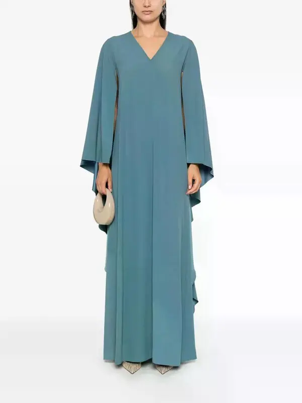 Alberta Ferretti Crepe Kaftan