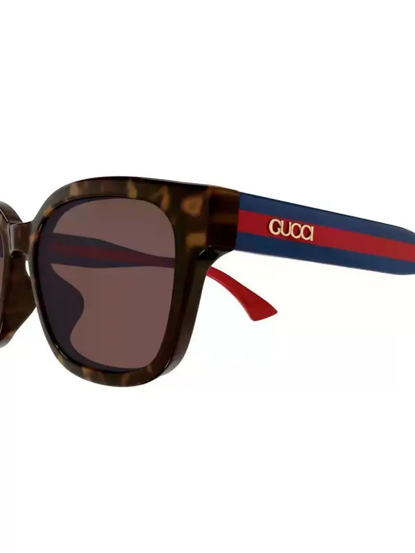 Gucci Square-frame Sunglasses - Red