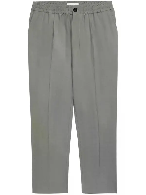 AMI Paris Elasticated Cropped Trousers