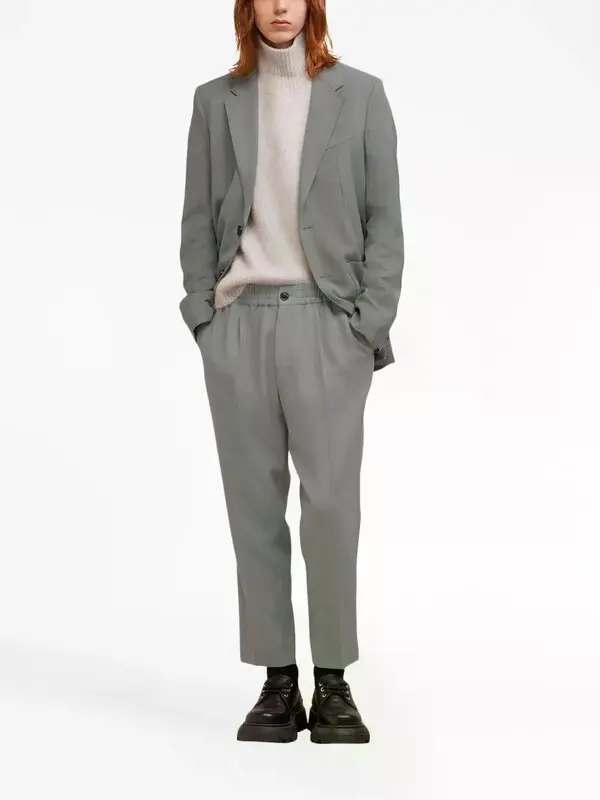 AMI Paris Elasticated Cropped Trousers