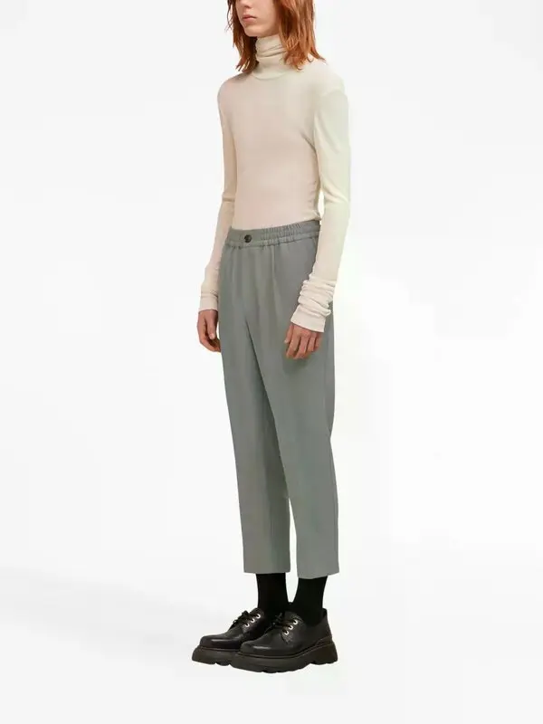 AMI Paris Elasticated Cropped Trousers