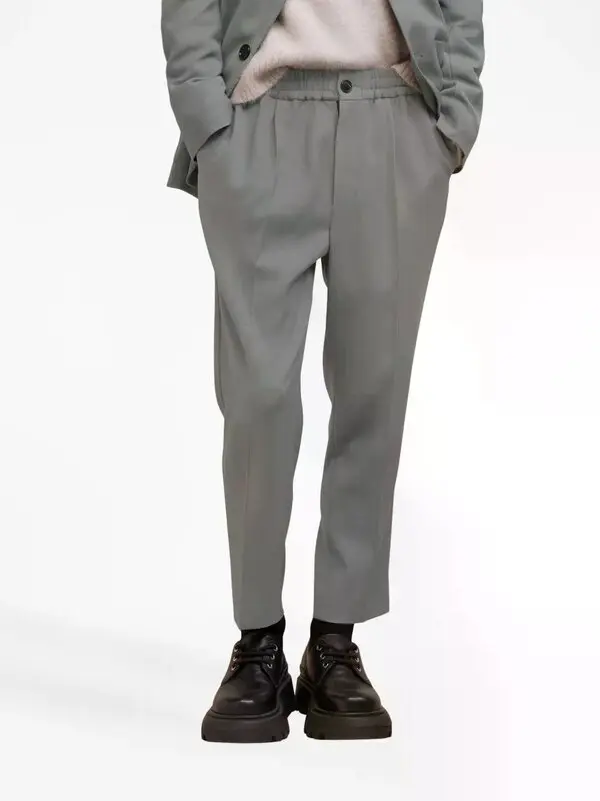 AMI Paris Elasticated Cropped Trousers