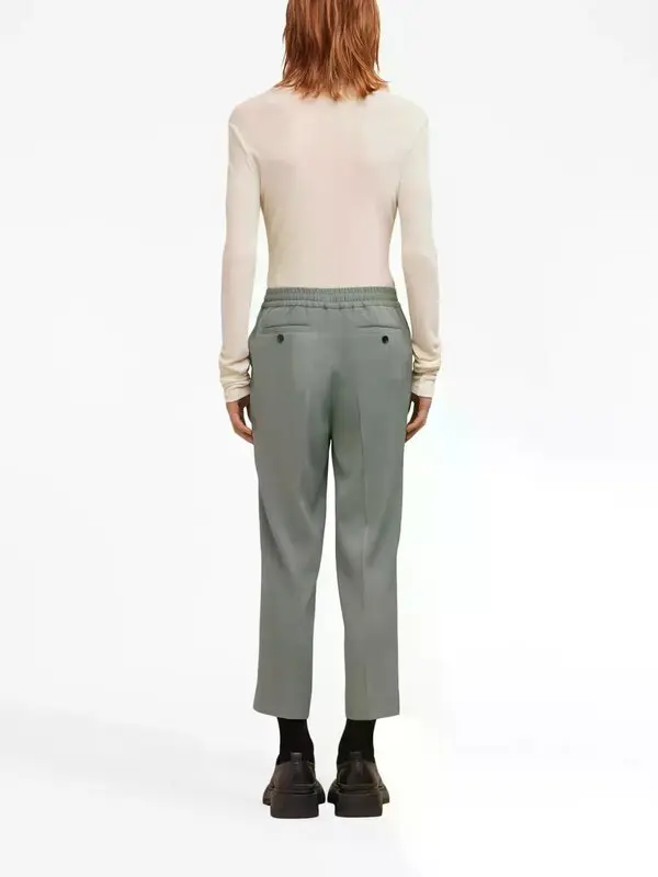 AMI Paris Elasticated Cropped Trousers