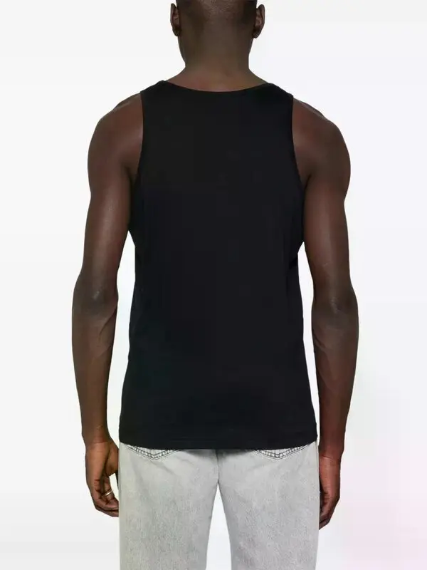 Sunspel Cotton Tank Top - Black