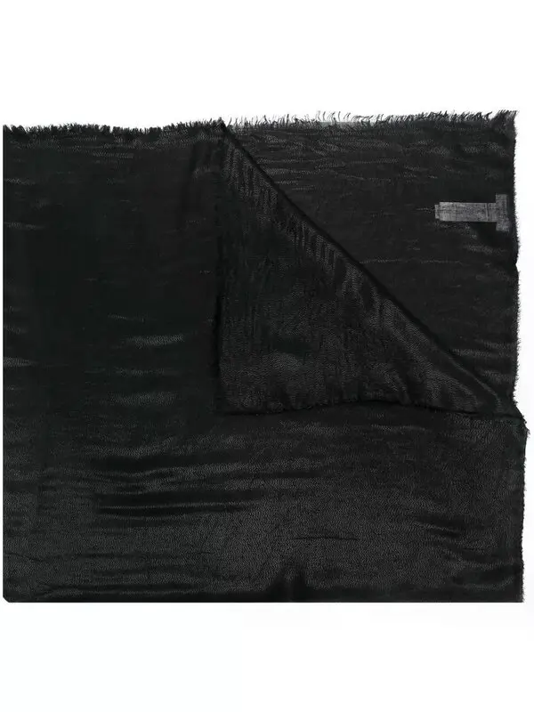 Fabiana Filippi Tonal-design Scarf - Black