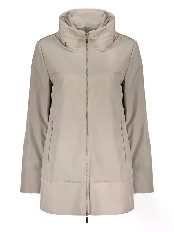 MOORER Waterproof Hooded Coat - Neutrals