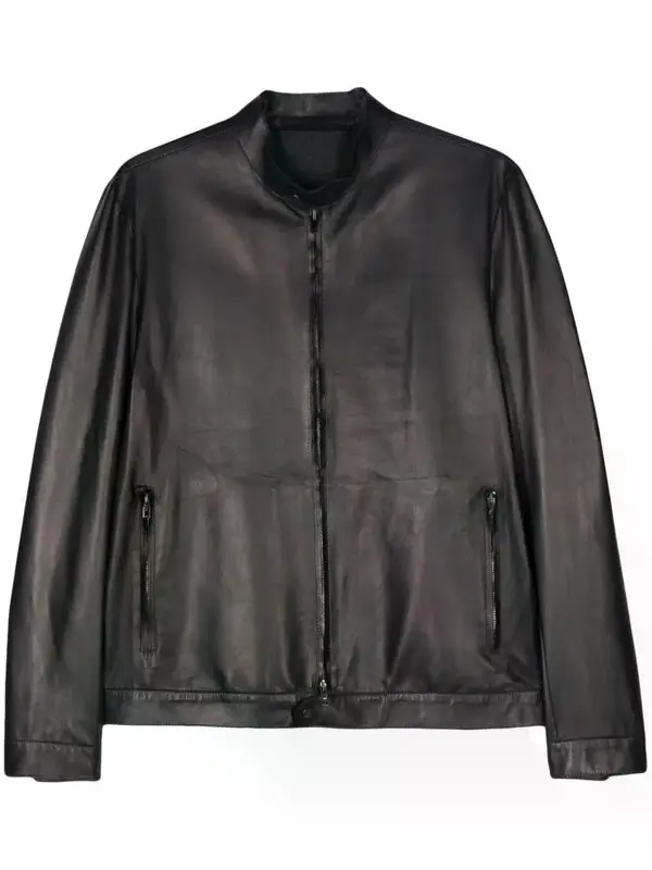 SALVATORE SANTORO Zip-up Leather Jacket