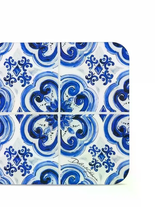 Dolce & Gabbana Blu Mediterraneo Printed Coasters