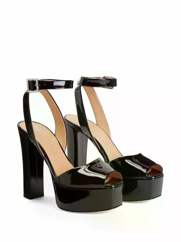 GIUSEPPE ZANOTTI 120mm Betty Platform Sandals - Black