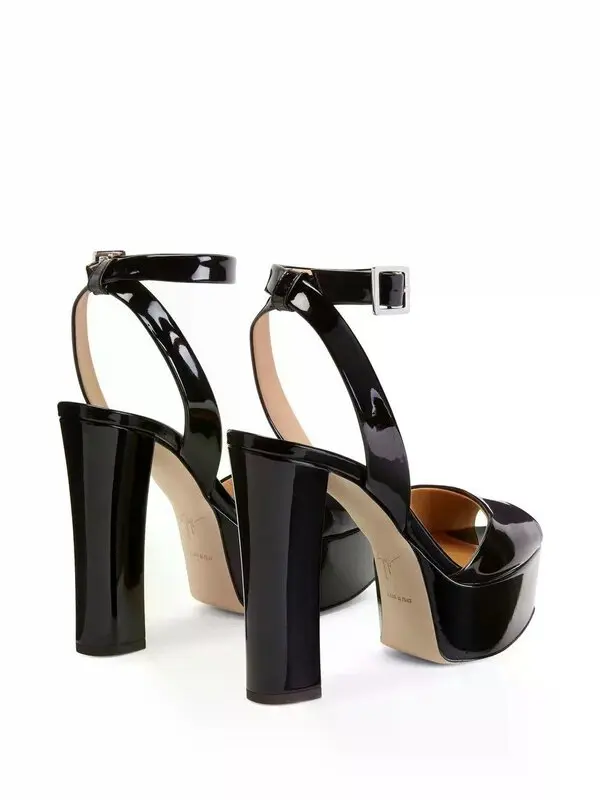 GIUSEPPE ZANOTTI 120mm Betty Platform Sandals - Black