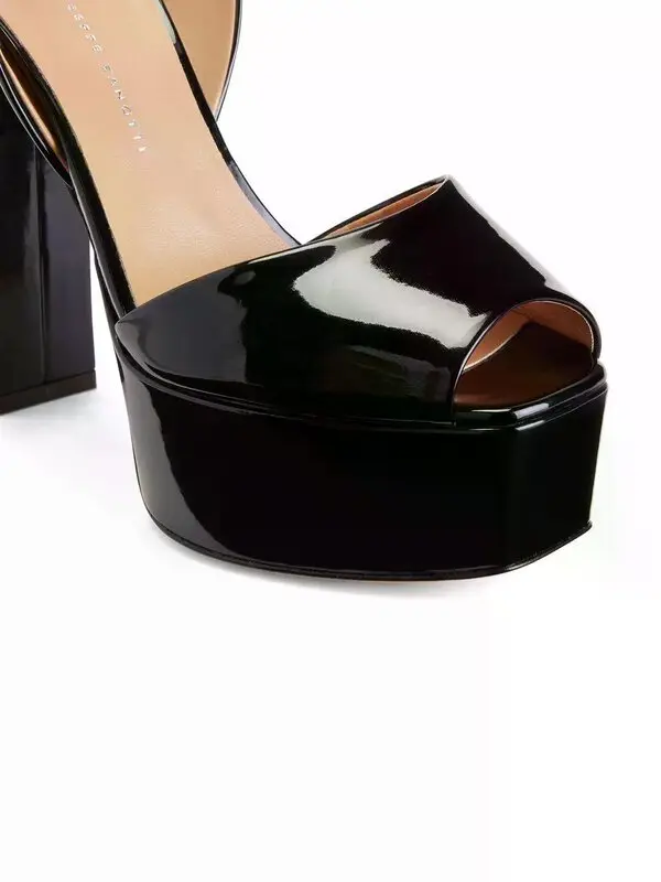 GIUSEPPE ZANOTTI 120mm Betty Platform Sandals - Black