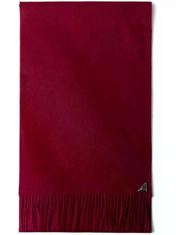 Prada Triangle-enamel Scarf - Red