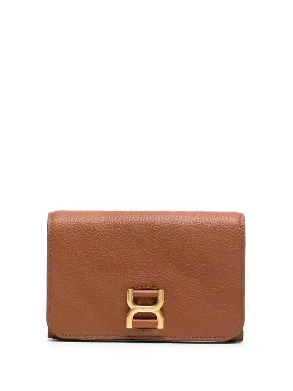 Chloé Marcie Leather Wallet - Brown
