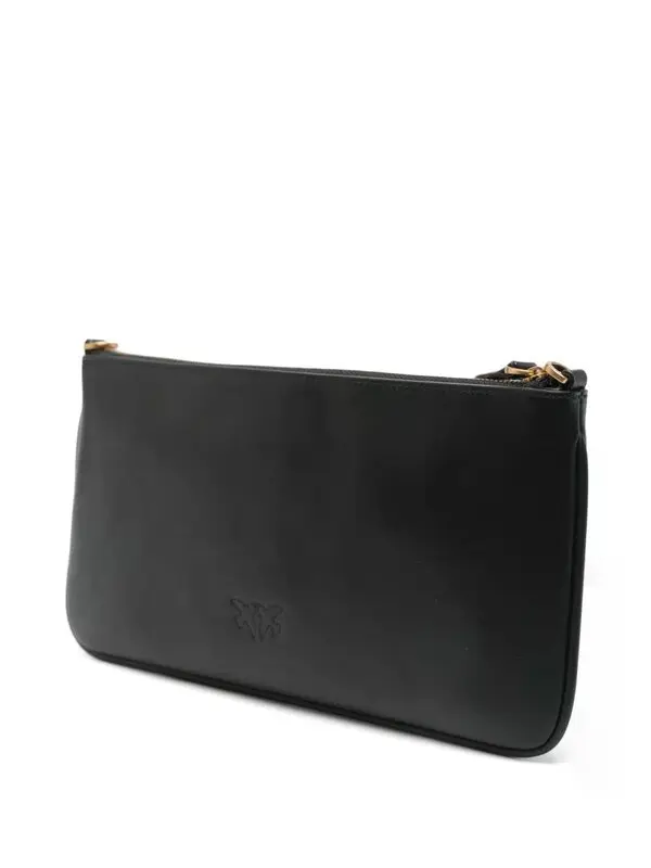 Pinko Love Birds Flat Shoulder Bag - Black