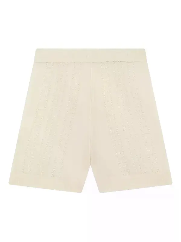 DONDE ESTEBAN Knitted Guayabera Shorts