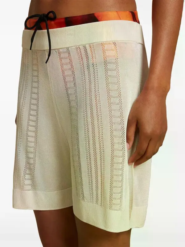 DONDE ESTEBAN Knitted Guayabera Shorts