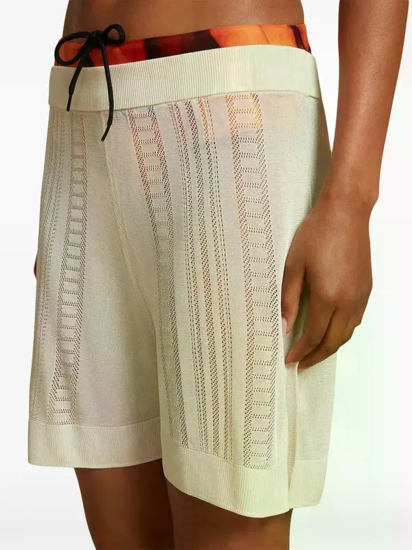 DONDE ESTEBAN Knitted Guayabera Shorts
