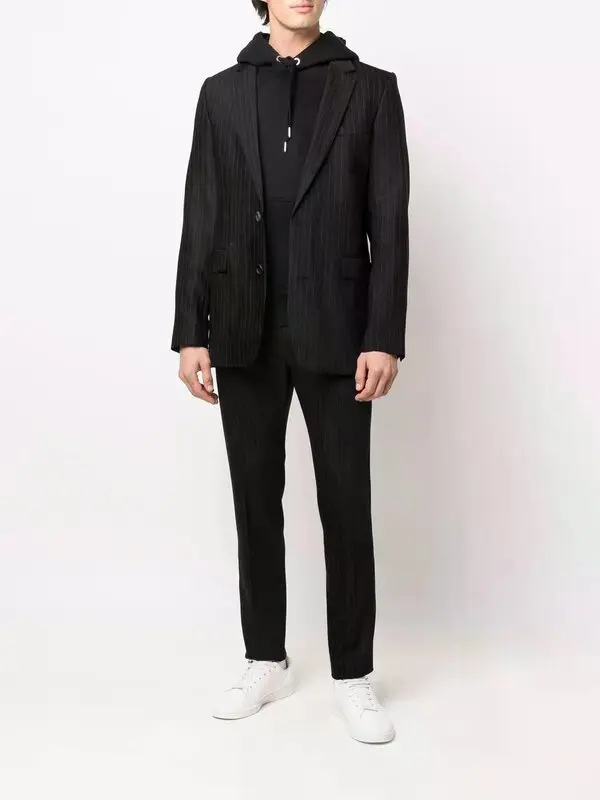 AMI Paris Pinstriped Tapered Trousers