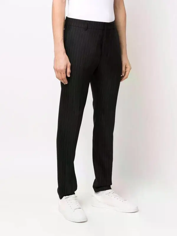AMI Paris Pinstriped Tapered Trousers