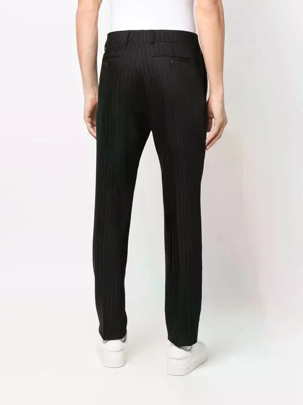 AMI Paris Pinstriped Tapered Trousers