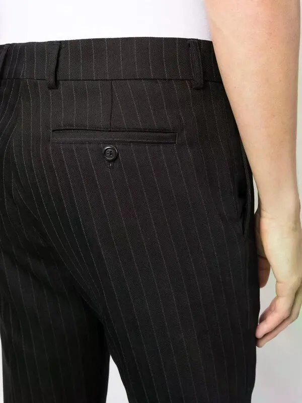AMI Paris Pinstriped Tapered Trousers