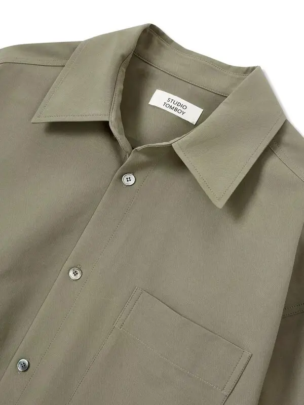 STUDIO TOMBOY One-pocket Shirt - Green