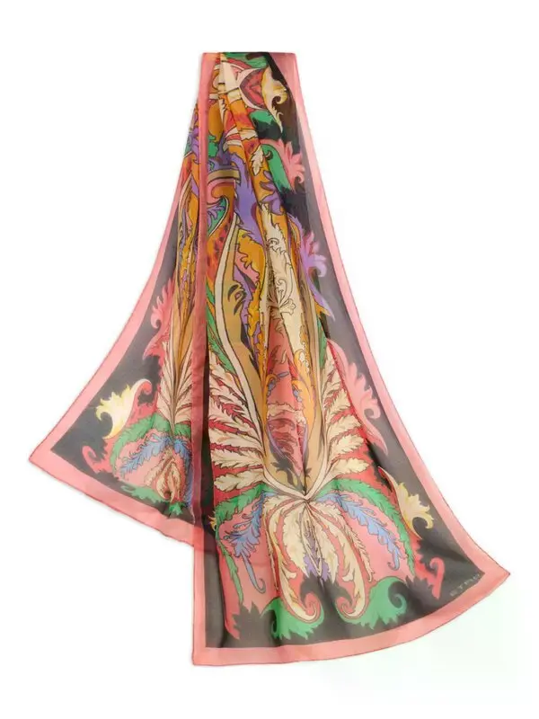 Etro Silk Chiffon Scarf - Pink