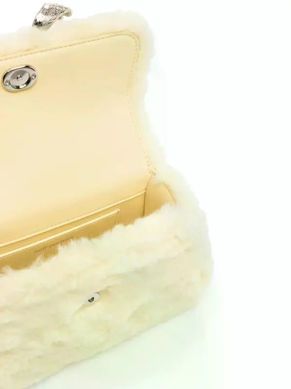 SELF-PORTRAIT Fluffy Bow Shoulder Bag
