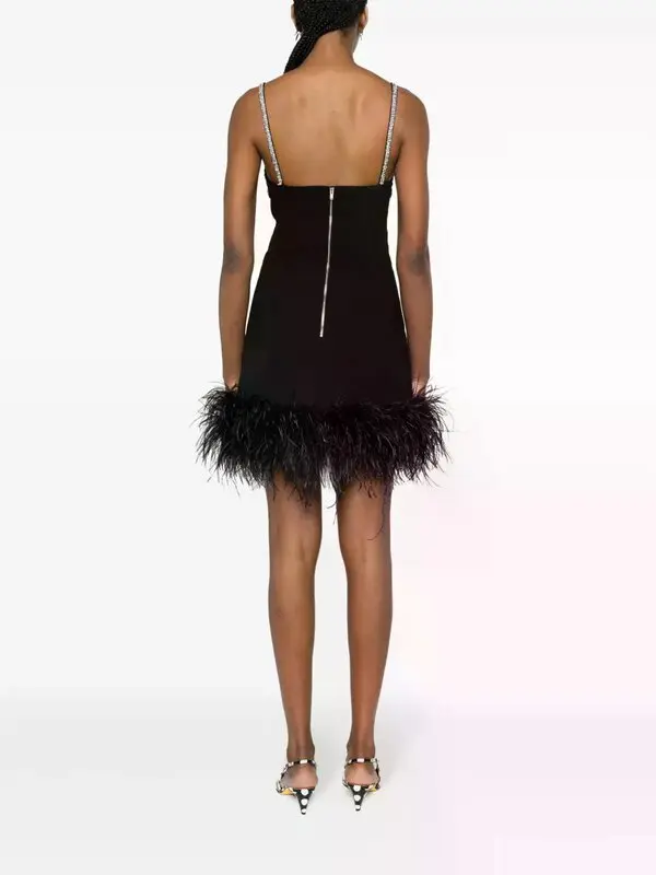 SELF-PORTRAIT Embellished Crepe Minidress