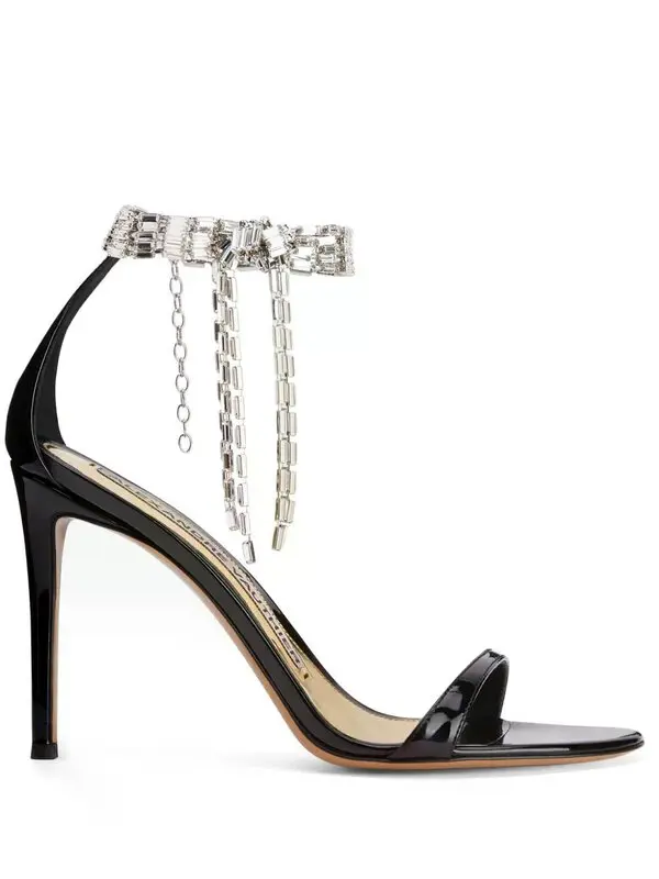 Alexandre Vauthier Tiffany Stiletto Sandals With Crystal Embellishments
