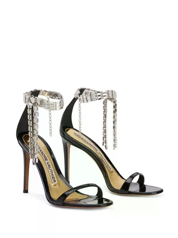 Alexandre Vauthier Tiffany Stiletto Sandals With Crystal Embellishments