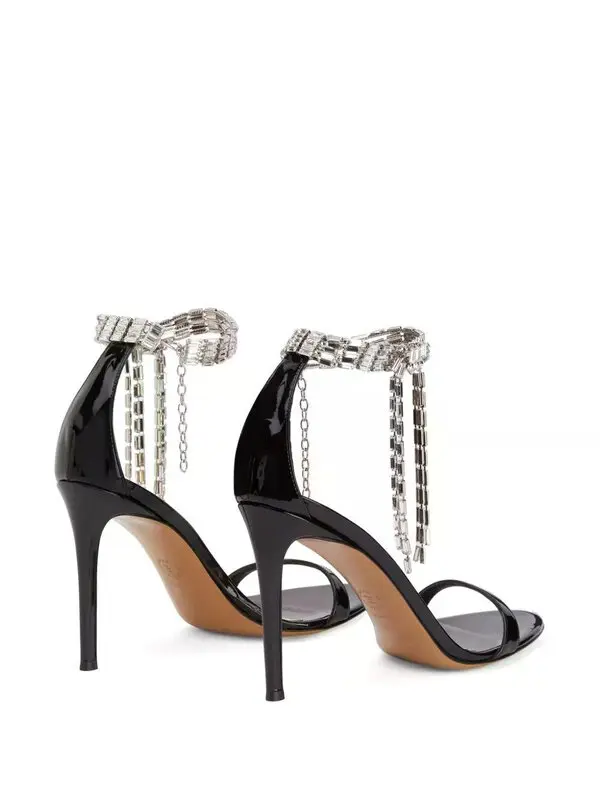 Alexandre Vauthier Tiffany Stiletto Sandals With Crystal Embellishments
