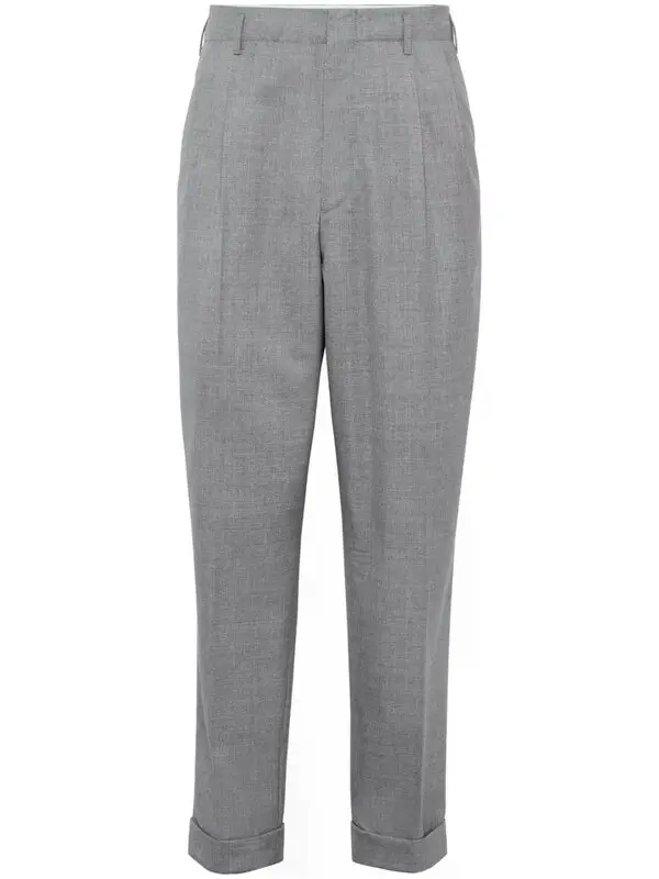 Brunello Cucinelli Tapered Virgin Wool Trousers