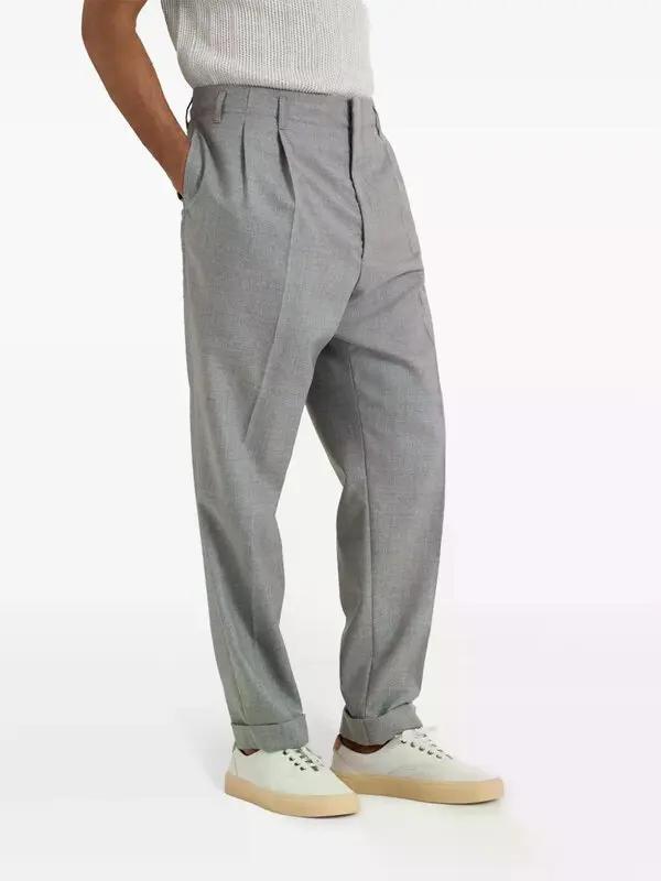 Brunello Cucinelli Tapered Virgin Wool Trousers