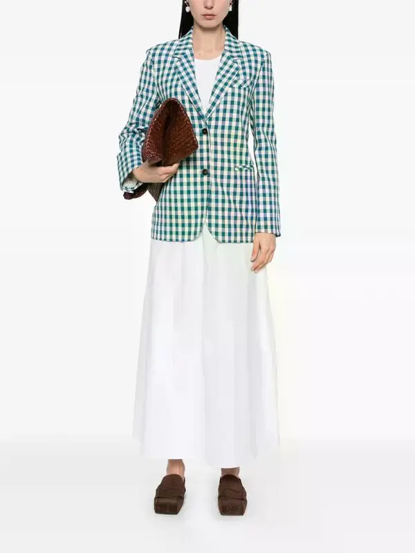 FORTE_FORTE Gingham-check Blazer