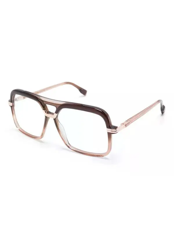Cazal Pilot Frame Eyeglasses - Brown