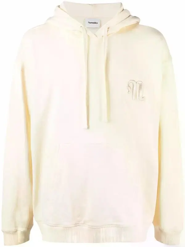 Nanushka Embroidered Logo Hoodie - Neutrals