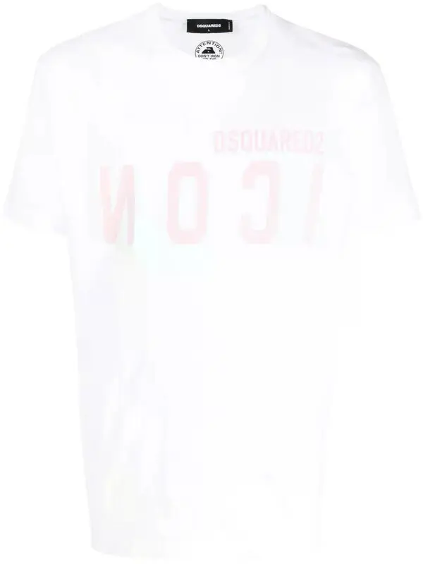 Dsquared2 Mirrored-logo T-shirt - White
