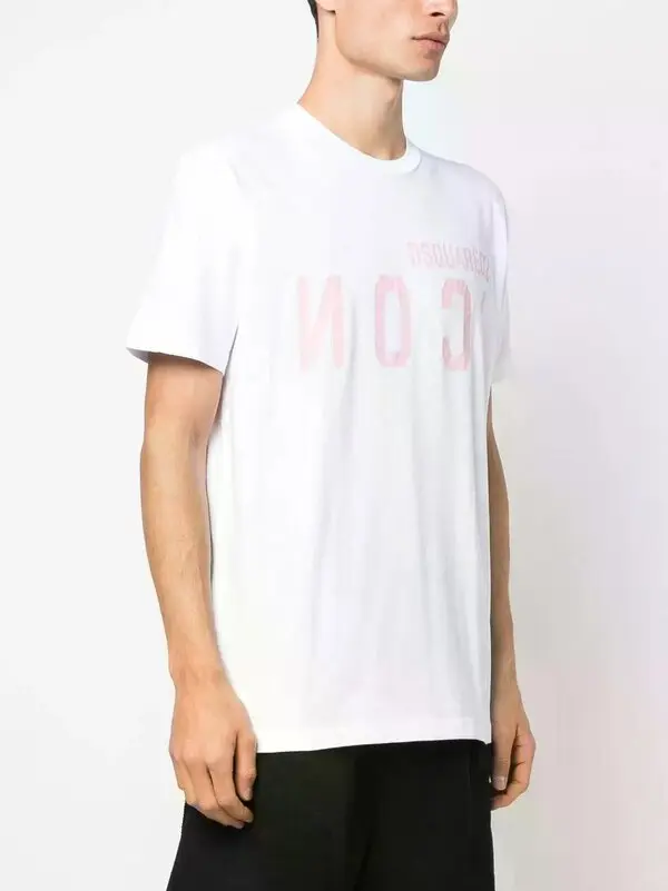 Dsquared2 Mirrored-logo T-shirt - White
