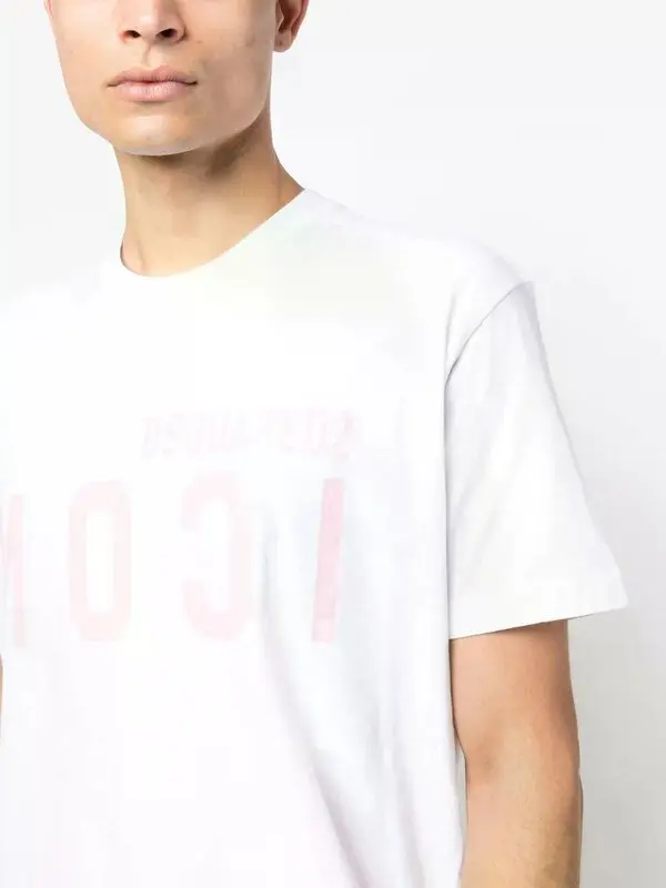 Dsquared2 Mirrored-logo T-shirt - White