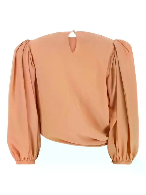 Chloé Draped-detail Blouse - Orange