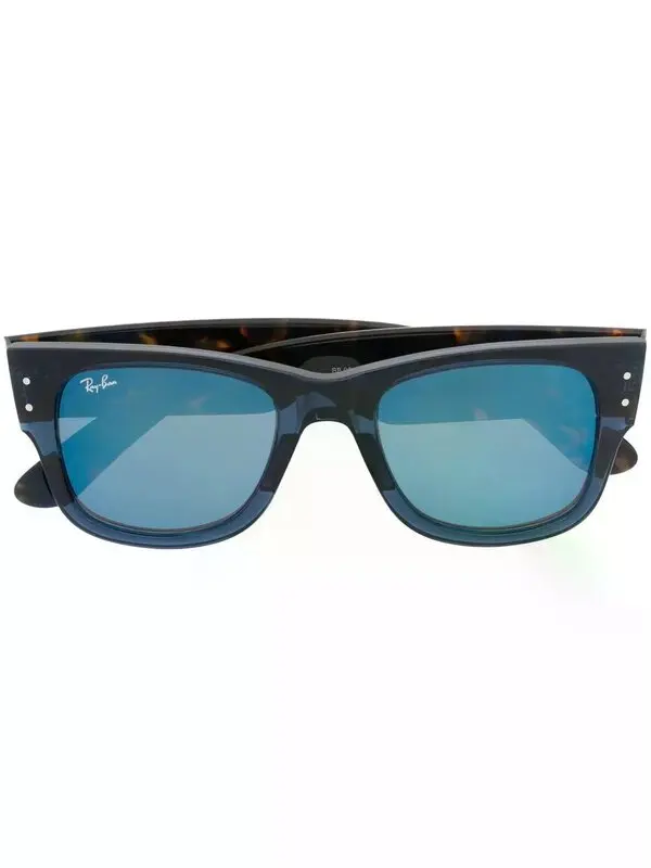 Ray-ban Mega Wayfarer-frame Sunglasses - Blue