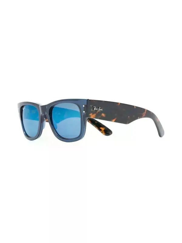 Ray-ban Mega Wayfarer-frame Sunglasses - Blue