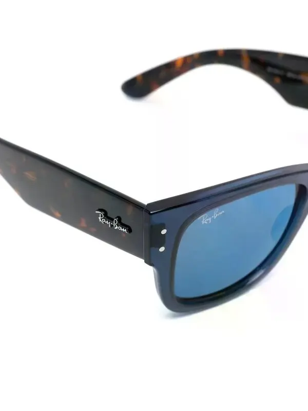 Ray-ban Mega Wayfarer-frame Sunglasses - Blue