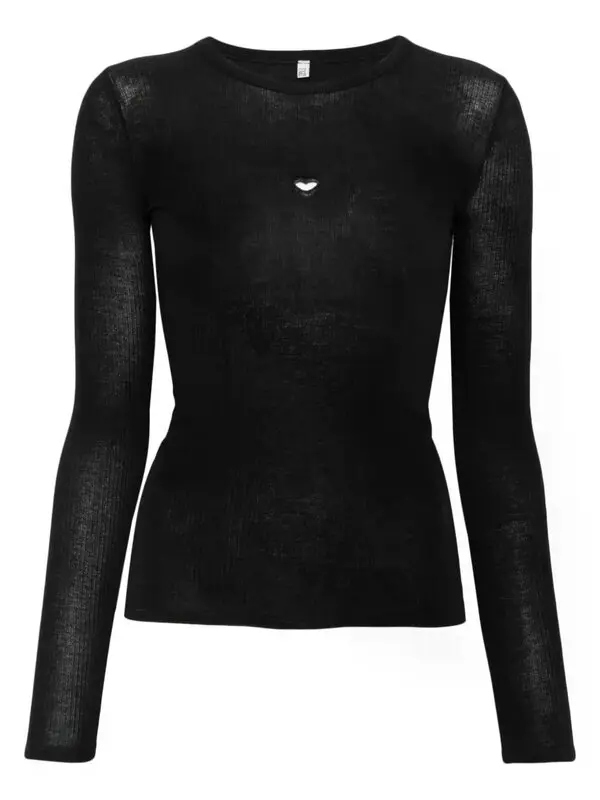 BASERANGE Heart T-shirt - Black