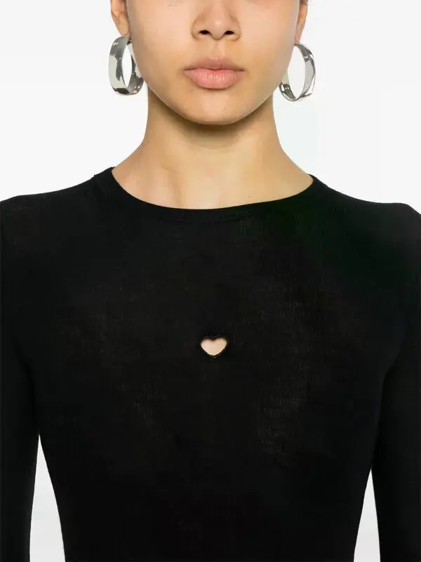 BASERANGE Heart T-shirt - Black