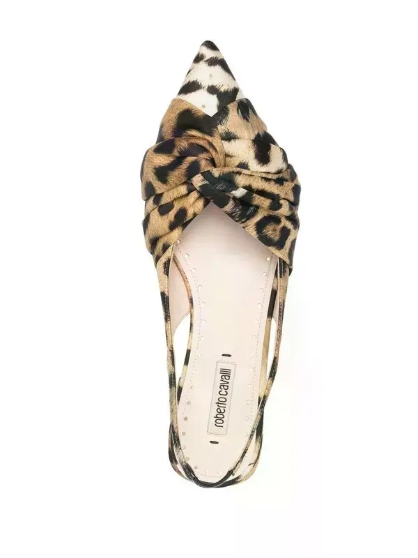 Roberto Cavalli Knotted Slingback Pumps