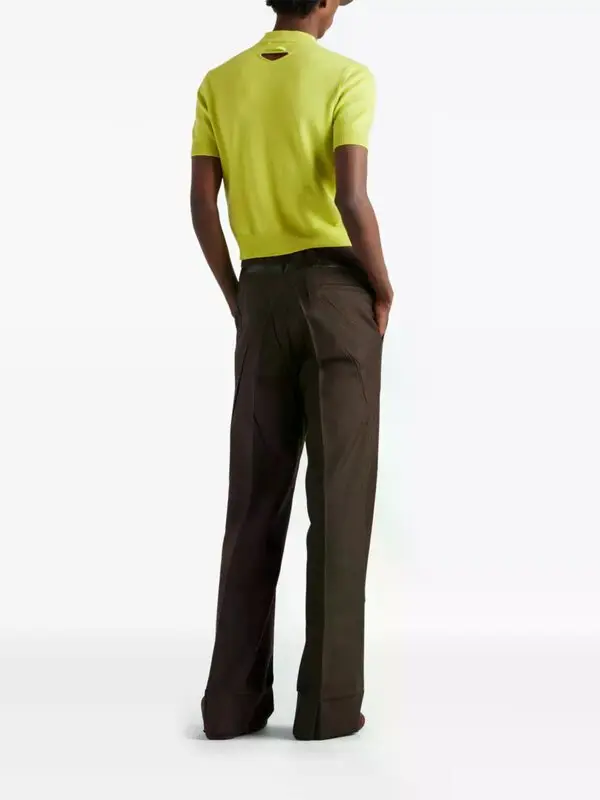 Prada Belted Trousers - Brown