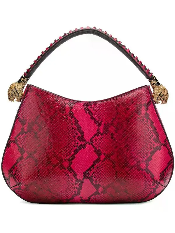 Roberto Cavalli Snakeskin Print Shoulder Bag